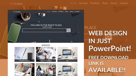 powerpoint web design how to design website in powerpoint youtube