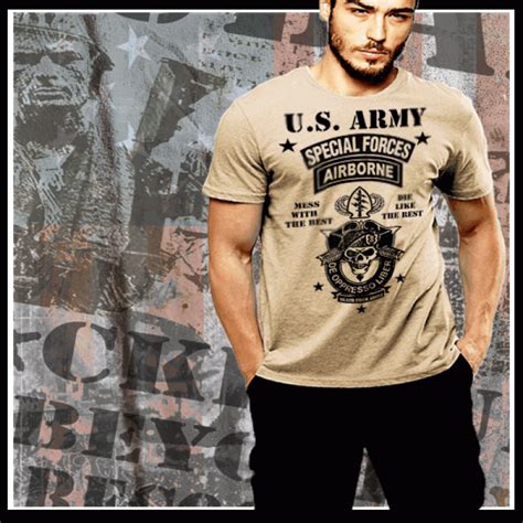 Us Army Special Forces Airborne Crest T Shirt