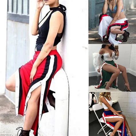 Сексуальные женские длинные штаны с разрезом по бокам, модные широкие ...