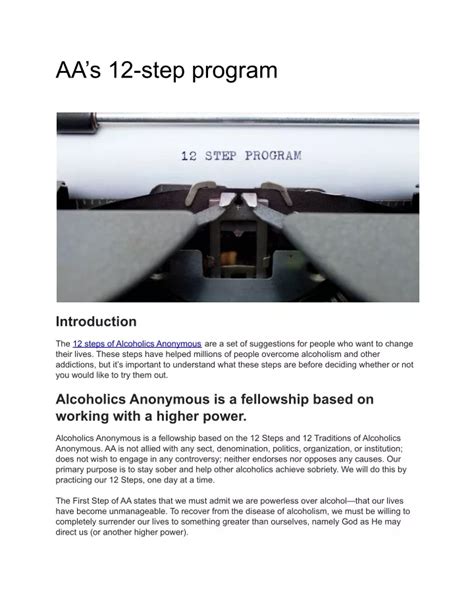 Ppt Aas 12 Step Program Powerpoint Presentation Free Download Id