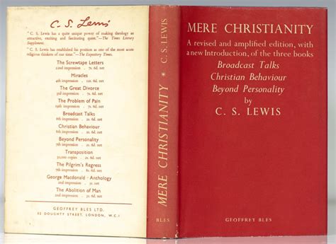 Mere Christianity Cs Lewis First Edition Signed