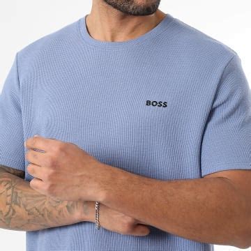 Boss Tee Shirt Waffle 50535891 Bleu Clair
