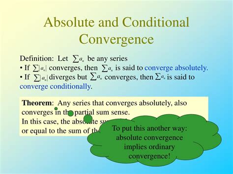 Ppt Absolute Vs Conditional Convergence Powerpoint Presentation Free Download Id1830481