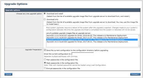 Cisco Esa C190 — System Upgrade Internet