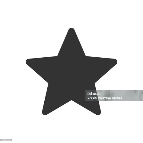 웹 사이트 디자인 스타 로고 애플 리 케이 션 Ui에 대 한 흰색 배경에 고립 된 스타 아이콘 기호입니다 최신 유행 플랫