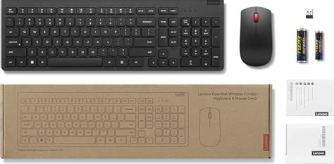 Lenovo Essential Wireless Combo Keyboard Mouse Gen N Pp Imist Ja Hiiri Verkkokauppa Com
