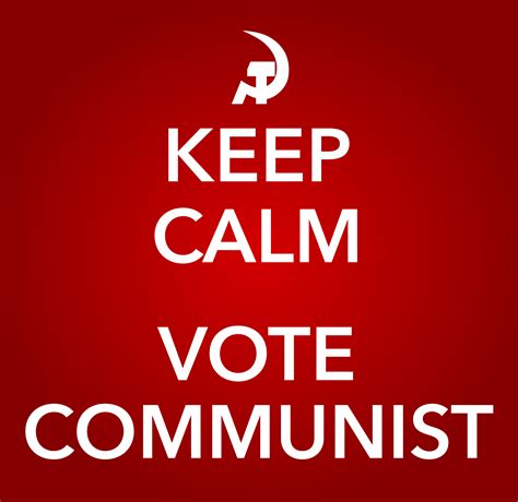 Clipart Keep Calm And Vote Communist