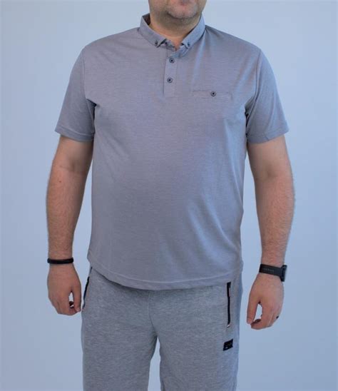 Футболка поло батал сіра — ціна 699 грн у каталозі Поло Купити чоловічі речі за доступною ціною