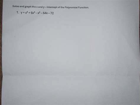 Solve And Graph The X And Y Intercept Of Studyx