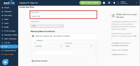 How To Customize Your Imports Using Rules In Saasant Transactions