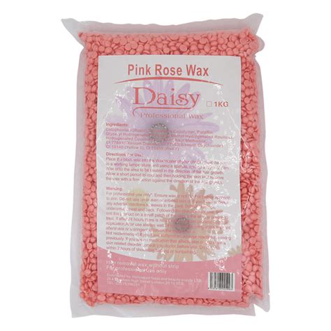 Daisy Bean Hard Wax Rose 1kg Hollywood Nails Supply UK