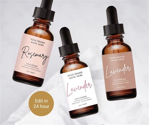 Wrap Around Bottle Label Editable Bottle Label Diy Bottle Etsy Artofit