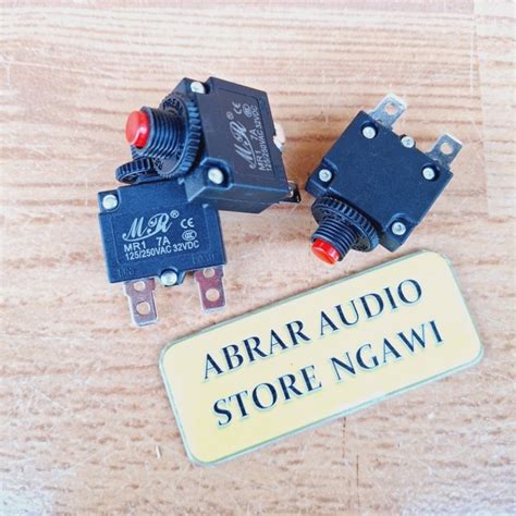 Switch Overload Circuit Breaker Push Reset Switch Mcb Protector