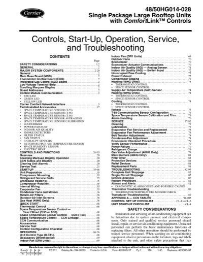 Controls Start Up Operation Service And Troubleshooting
