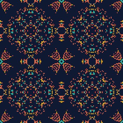 Premium Vector Decorative Pattern Made From Small Squares