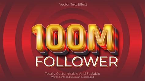 Premium Vector Vector Text Effect Design With Million Subscriber Or