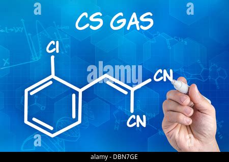 CS Gas Molecule Stock Photo Alamy