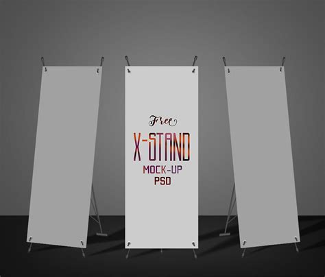 Free X Stand Banner Mockup Mockuptree