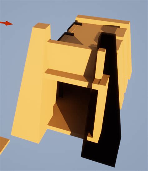 made a model in blender exported to fbx imported into unreal this