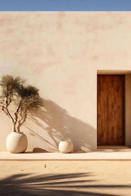 Premium Ai Image Photo Of Contemporary Desert Facade With Sandstone