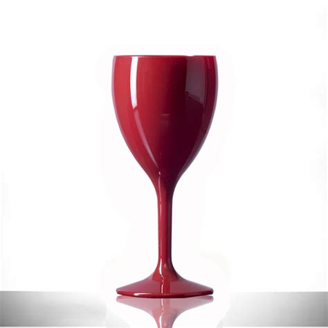 Red Plastic Wine Glasses Premium Plastic Catering Products Direct