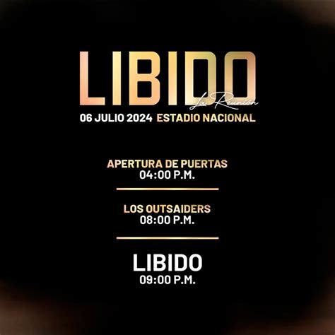 Concierto De Libido Mapa De Ingreso Horarios Teloneros Y Setlist De