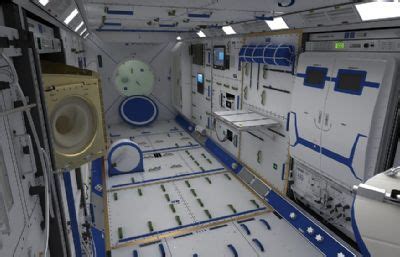 高细节问天号实验舱内部结构 中国天宫空间站 3D模型 其他模型下载 摩尔网CGMOL