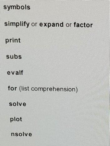 Solved From Sympy Import From Sympy Plotting Import Plot Chegg Com
