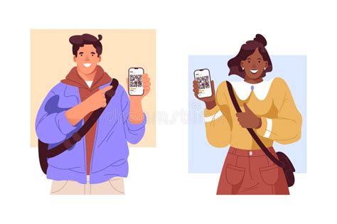 Bar Code Sign Or Qr Code Label Vector Illustrations Or Cliparts Set Stock Vector