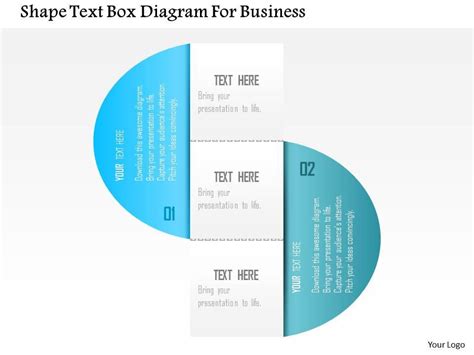 Shape Text Box Diagram For Business Powerpoint Template PowerPoint Slide Images PPT