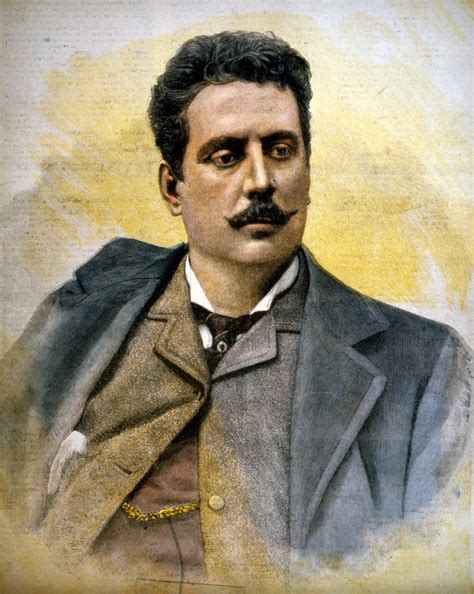 Portrait Of Giacomo Puccini Italian Composer