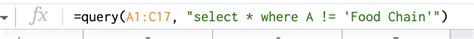 How To Use Not Equal In Query Google Sheets Query Sheets For Marketers