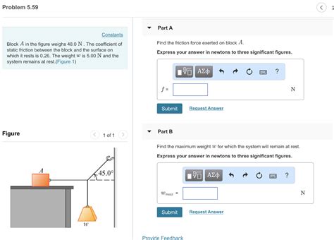 Solved Problem Part A Find The Friction Force Exerted Chegg