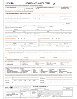 Fillable Online COMMON APPLICATION FORM Vijyacomptech Com Fax Email Print PdfFiller