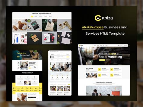 capiza business and agency sass html template by preyan technosys pvt ltd on dribbble