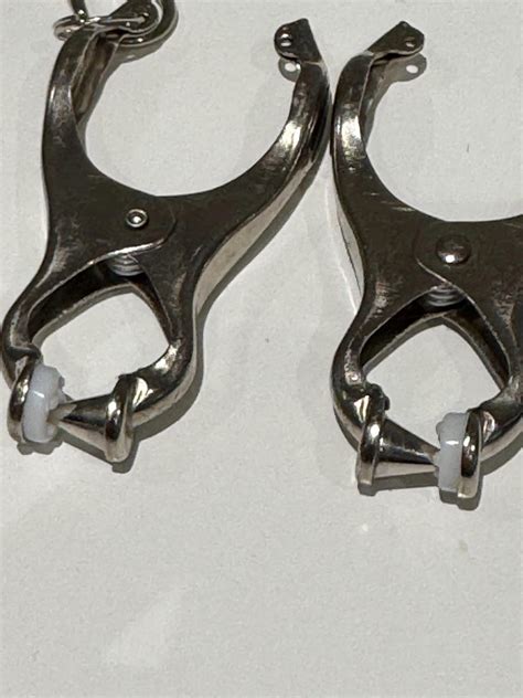 Single Spiked Nipple Clamps Extra Wide Opening Bdsm Pain Fetish Torture Mistress Bondage Sex