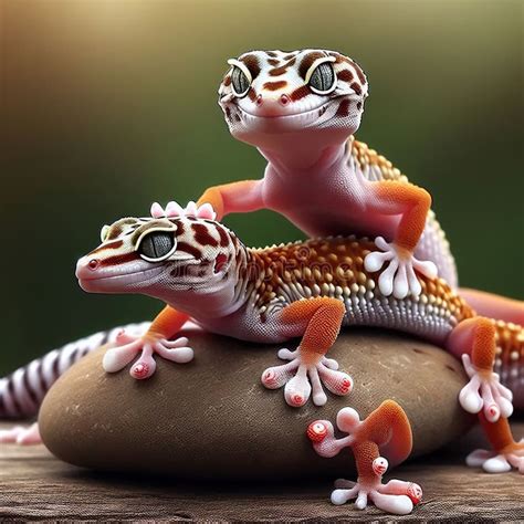 Gecko Various Families Lizards With Adhesive Toe Pads That Allo Stock