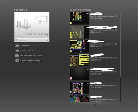 Solved Autocad 2022 Startup Tab Redesign Autodesk Community
