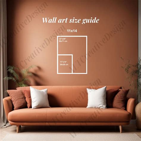 Wall Art Size Guide CANVA Editable Photo Frame Sizes Print Size Guide Frame Size Guide