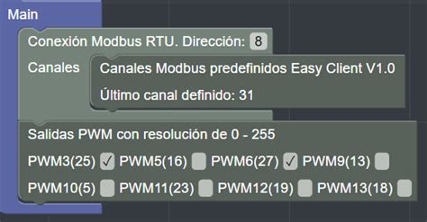 Entradas Analógicas Y Salidas Pwm Modbus Rtu Easy Client Microdesys