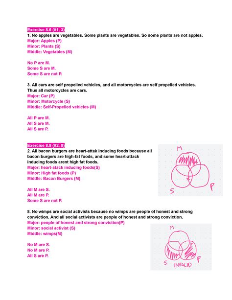 logic of everyday reasoning homework 8 exercise 8 1 3 no apples