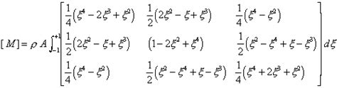Evaluating The Element Mass Matrix