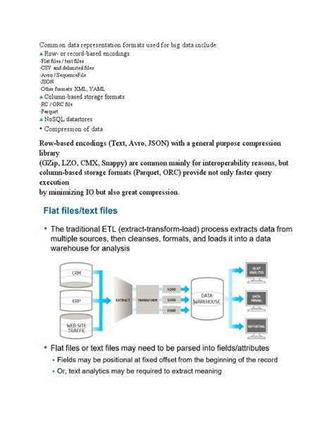 Common Data Formats For Representing Big Data A Comparison Of Row