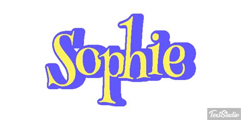 Sophie Name Animated  Logo Designs