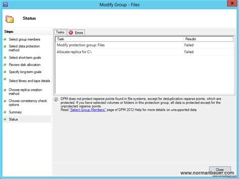 Error In Data Protection Manager 2012 After Installation Of Update