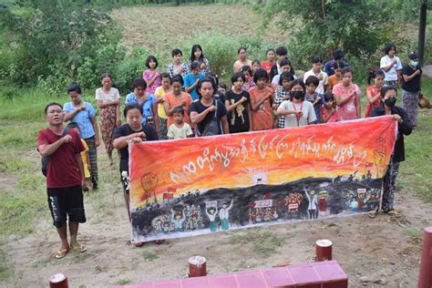 ယင်းမာပင် ဆားလင်းကြီး ရွာပေါင်းစုံ သပိတ် စစ်ကြောင်း ရဲဘော် ချမ်းမြေ့ကျော် ကျဆုံးခြင်း ၁ နှစ် ၅ လ