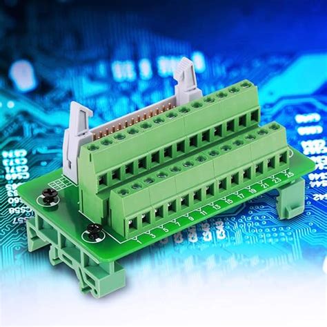 26 Pin Idc Connector Breakout Idc 26 Pin Breakout Board Idc26p Din Rail 26pin 5mm Mount