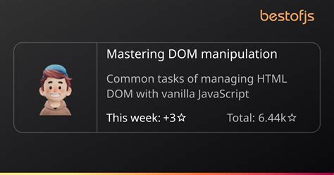 Best Of Js • Mastering Dom Manipulation