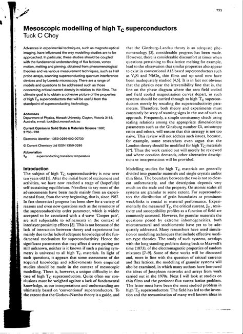 Pdf Modelling Mesoscopic Systems