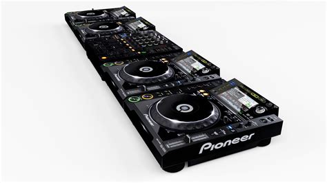 Pioneer Cdj Djm Booth Set 3d Model Cgtrader